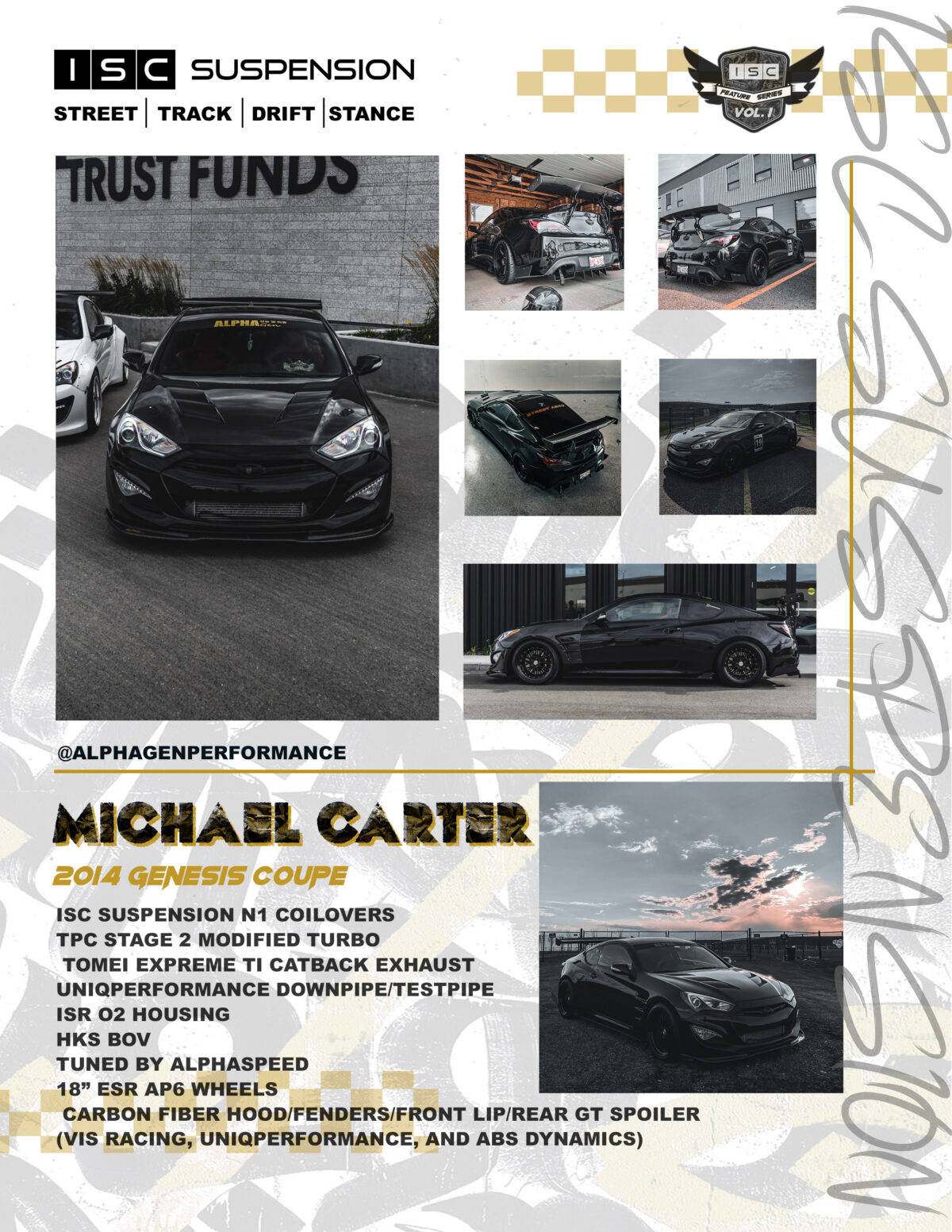 CAR FEATURE SERIES : MICHAEL'S GENESIS COUPE - ISC Suspension - NA